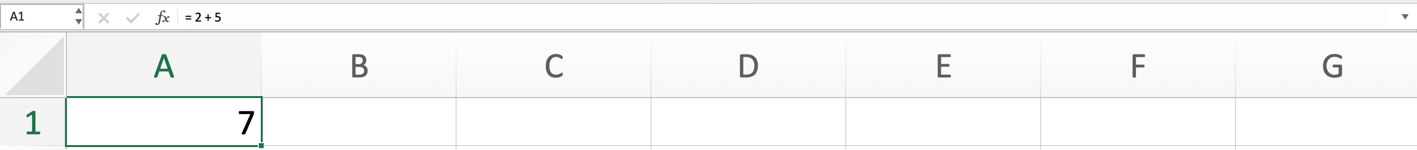 As you can see the content of the cell A1 is different from the formula ...